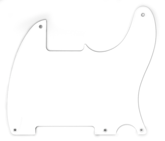 50's Esquire Pickguard, White, 1-Ply, 5-Hole Mount – Fender
