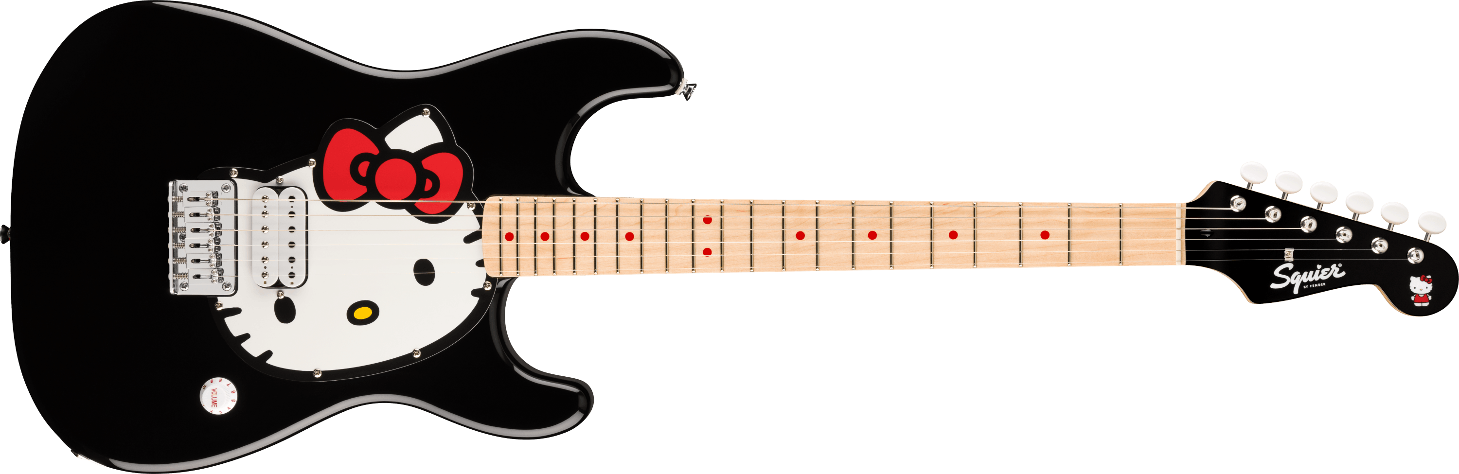 Fender® x Hello Kitty® Black Stratocaster®