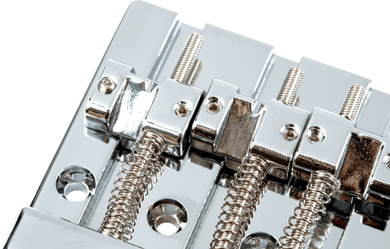 Fender® HiMass™ 4-String Bass Bridge Assembly With Brass Saddles