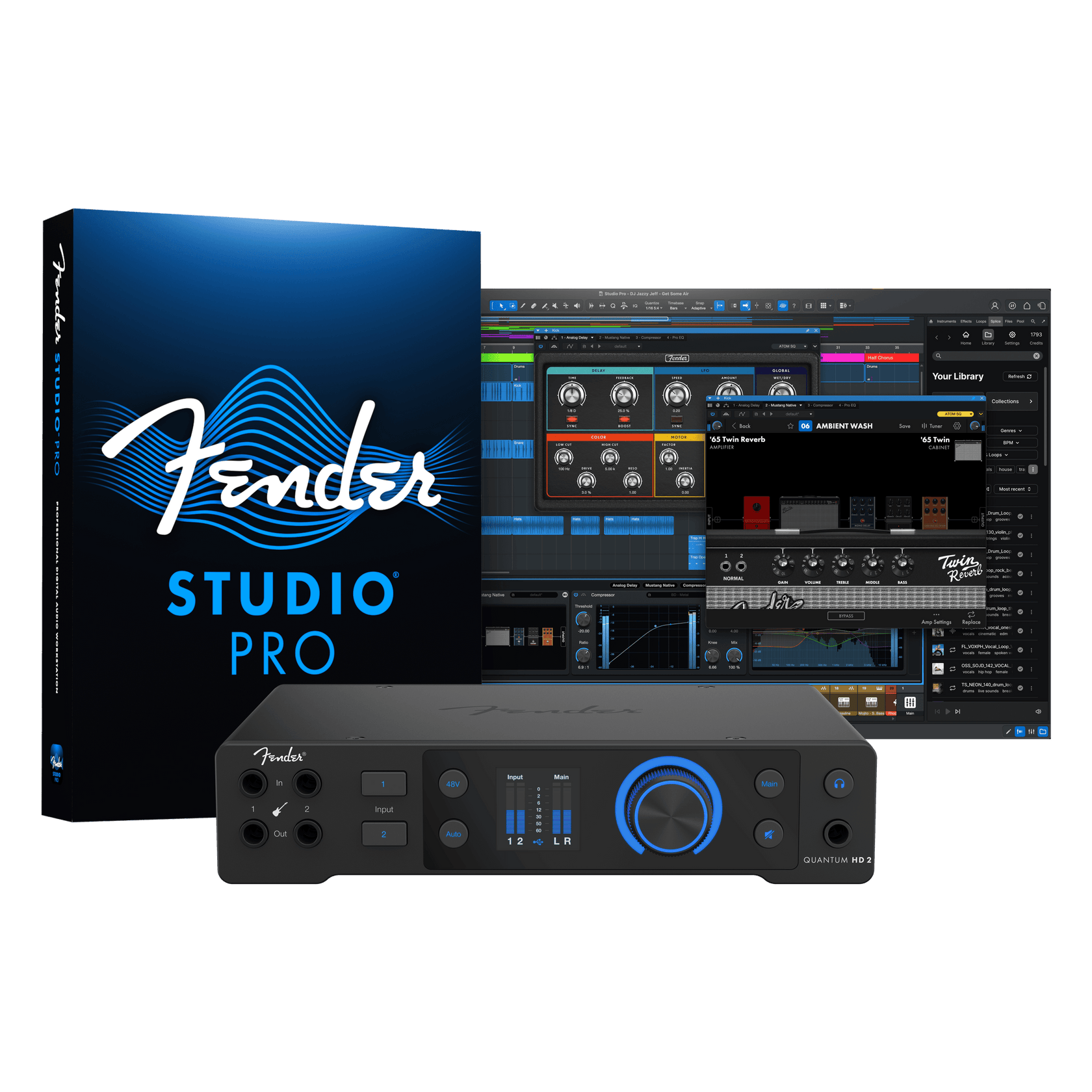 Quantum HD 2 USB-C Audio Interface – Fender