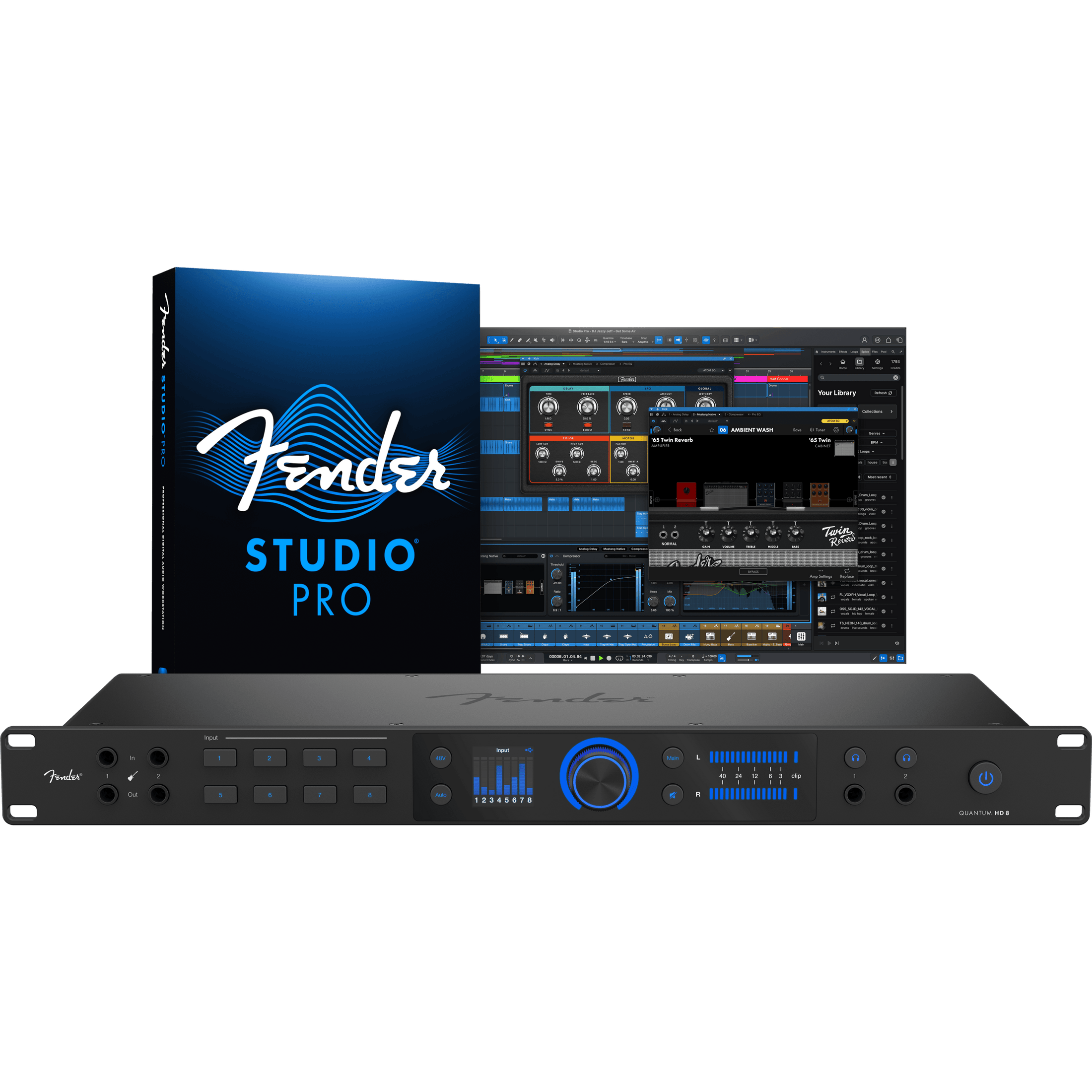 Quantum HD 8 USB-C Audio Interface – Fender