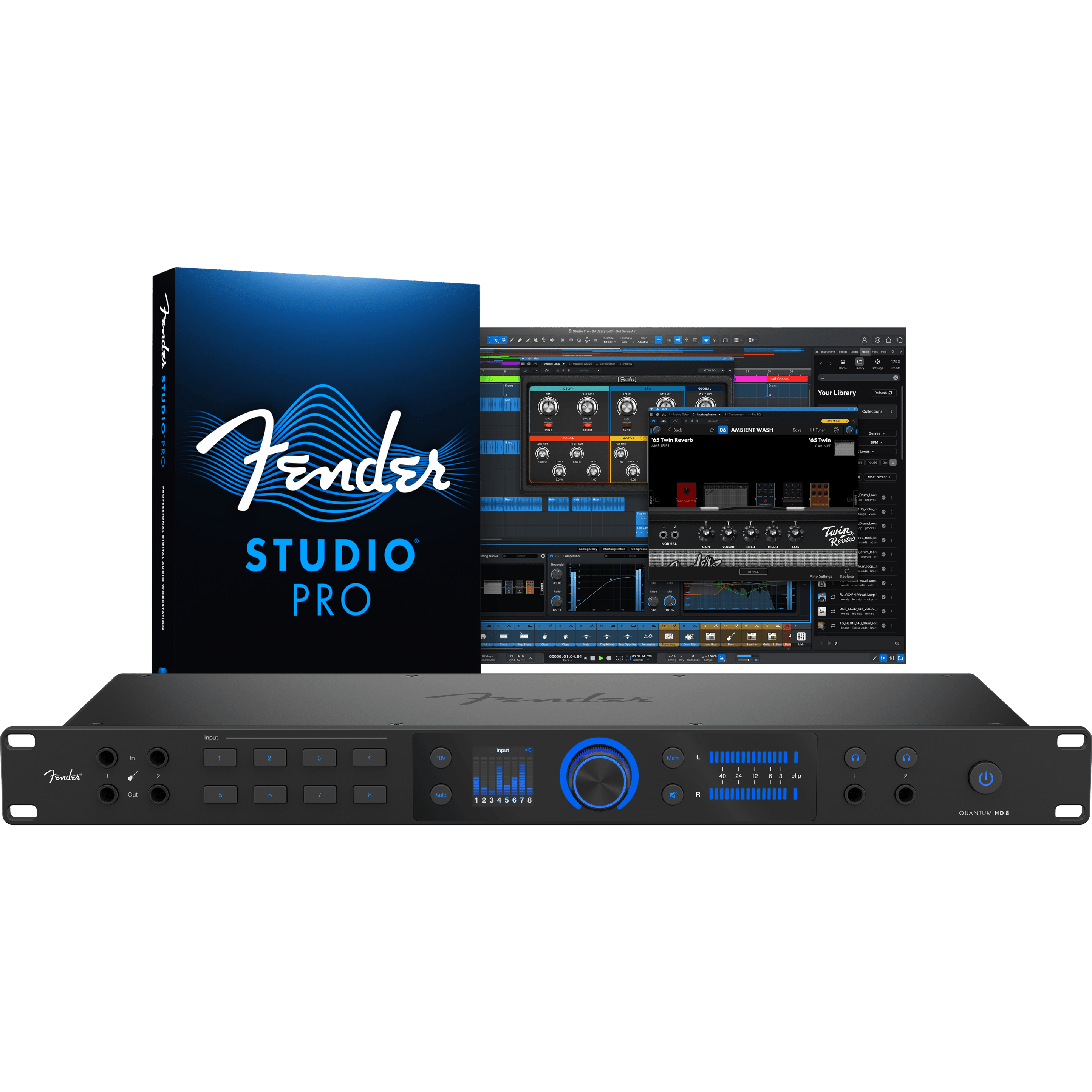 Quantum HD 8 USB-C Audio Interface – Fender