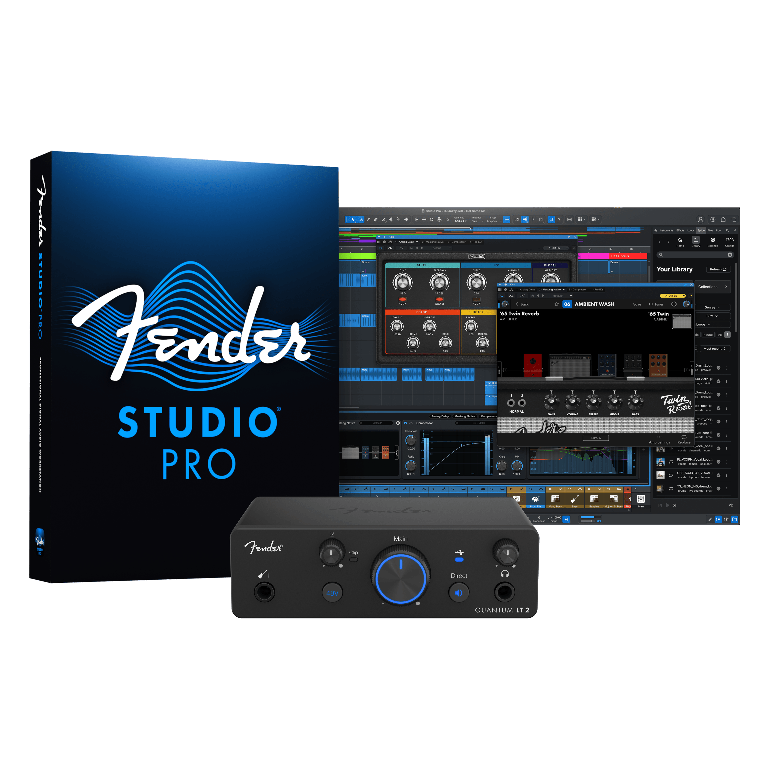 Quantum LT 2 USB-C Audio Interface – Fender